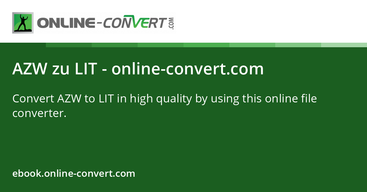AZW zu LIT - online-convert.com