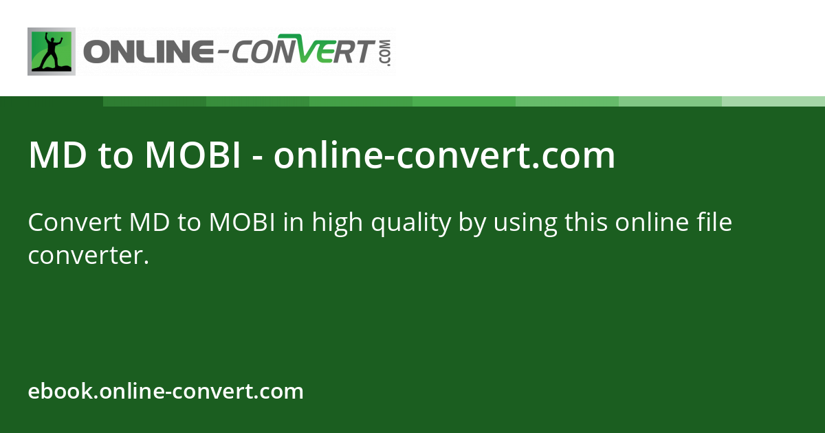 MD to MOBI - online-convert.com