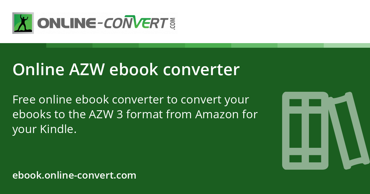 Online AZW ebook converter