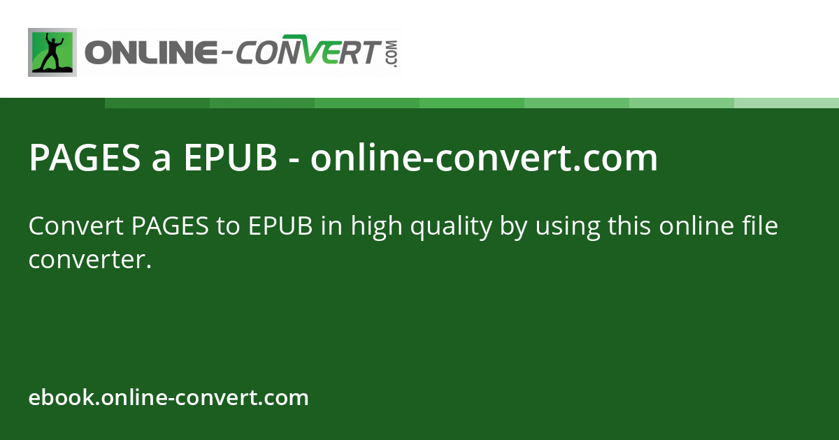 PAGES a EPUB - online-convert.com