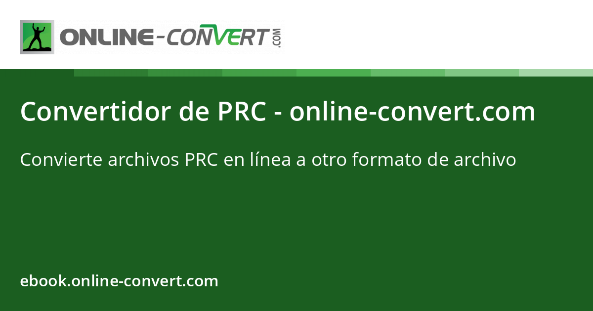conversor PRC - online-convert.com