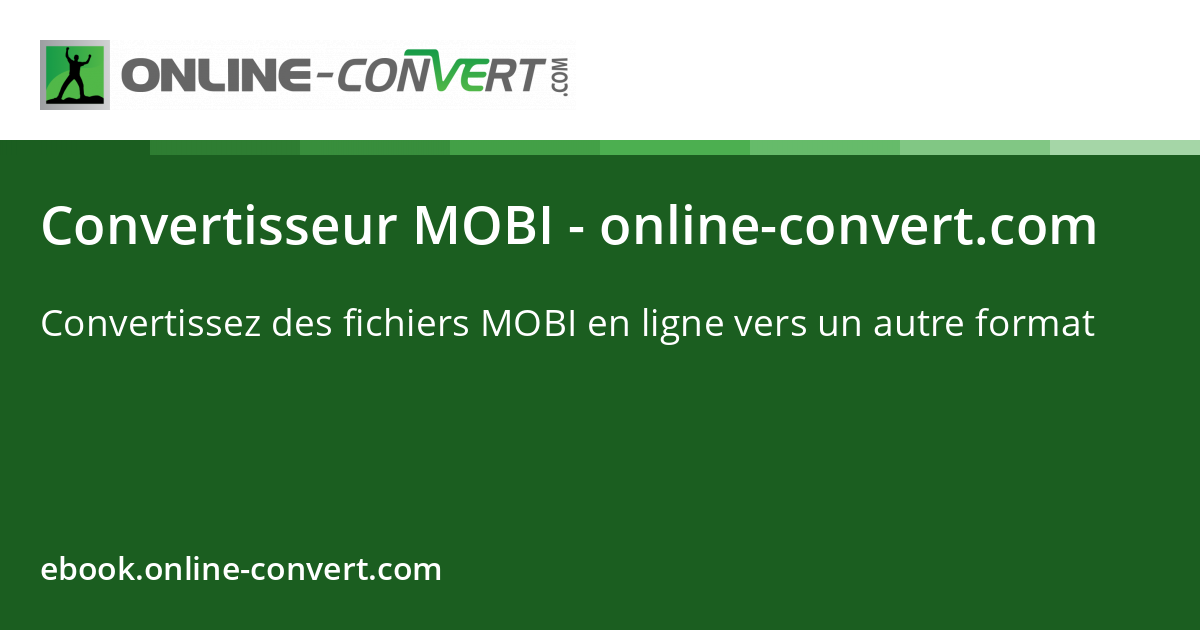 Convertisseur MOBI - online-convert.com