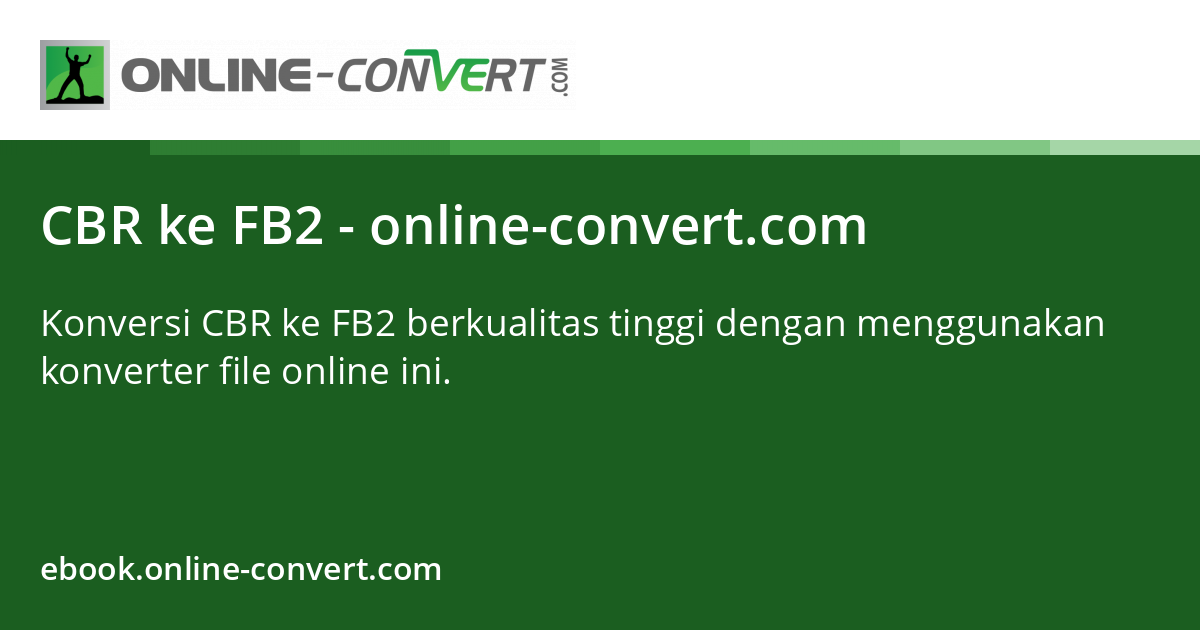 CBR ke FB2 - online-convert.com