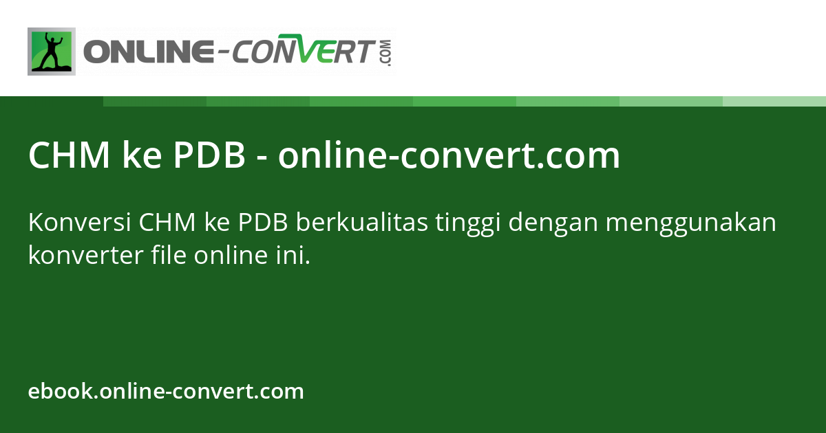 CHM ke PDB - online-convert.com