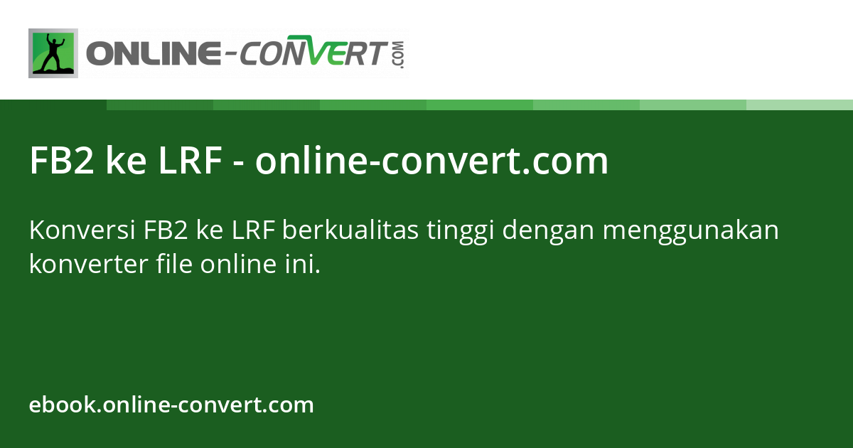 FB2 ke LRF - online-convert.com