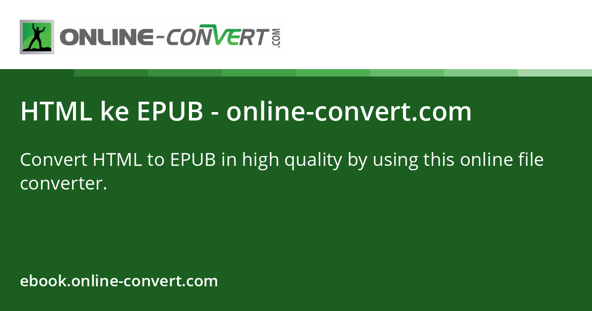 HTML ke EPUB - online-convert.com