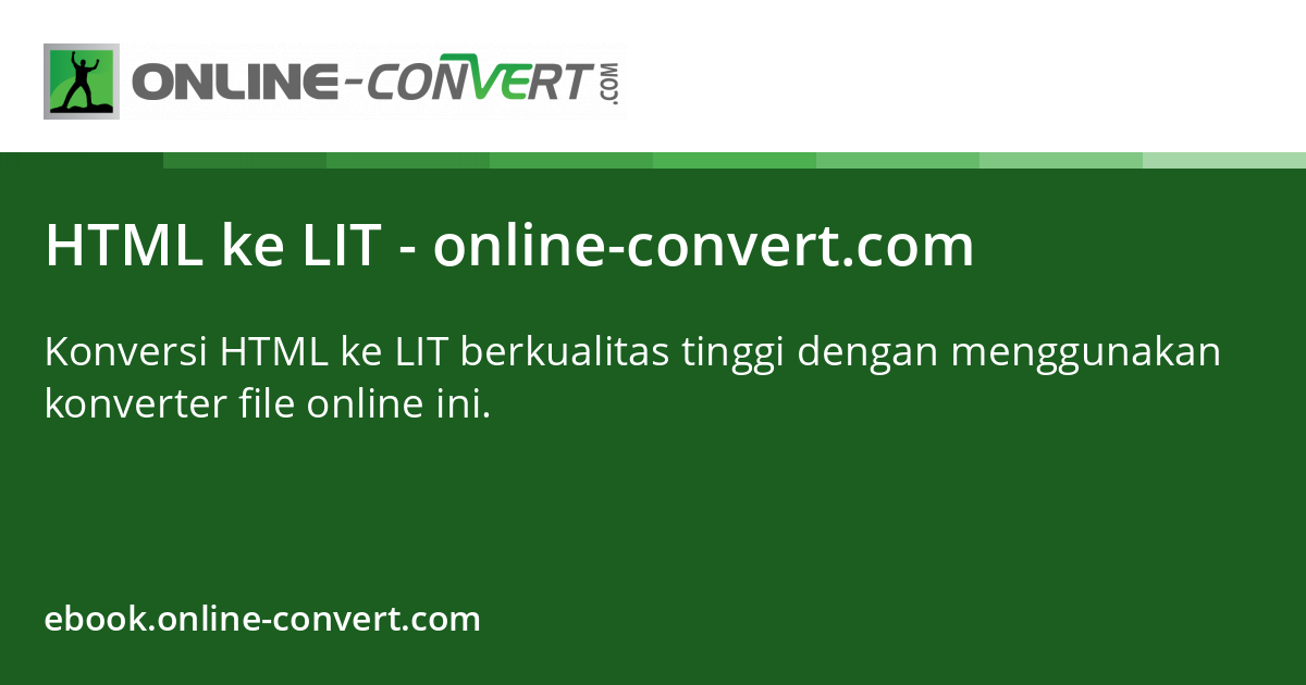 HTML ke LIT - online-convert.com