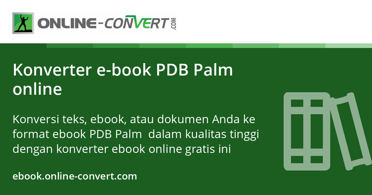 Konverter e-book PDB Palm online