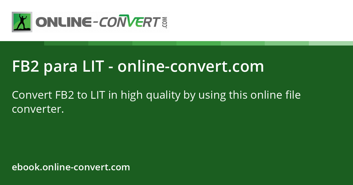 FB2 para LIT - online-convert.com