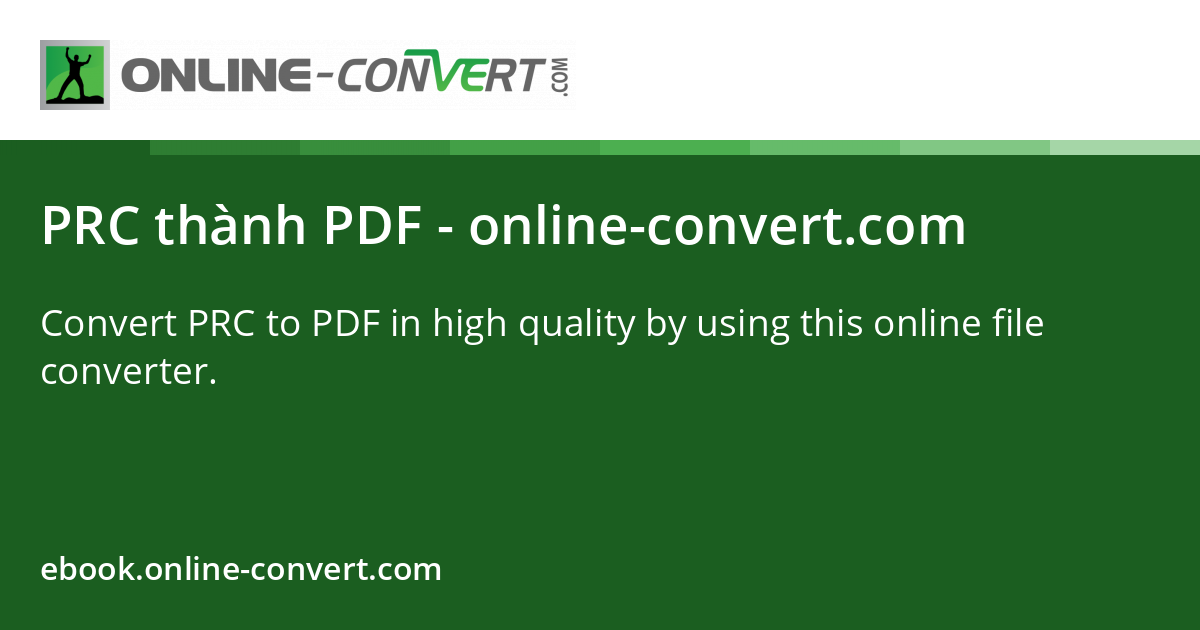 PRC đến PDF - online-convert.com